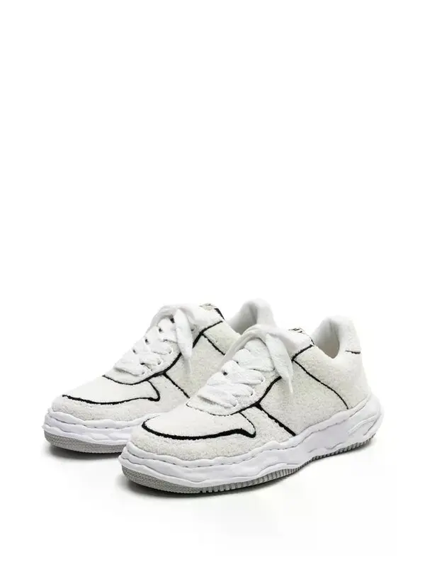 Mihara Yasuhiro Wayne Bouclé-knit Chunky Sole Sneakers - White