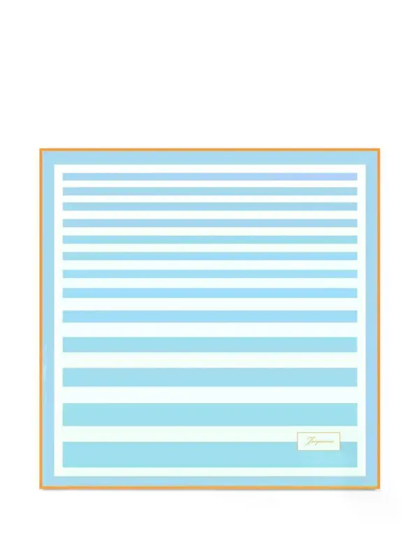 Jacquemus Striped Scarf - Blue