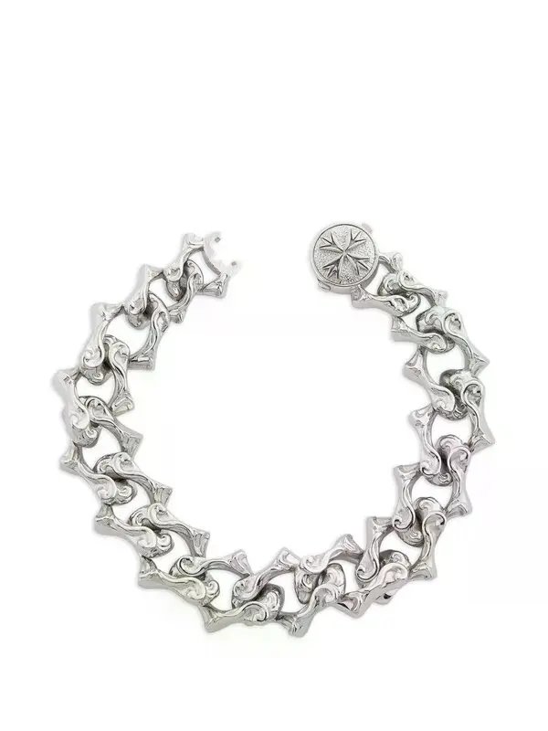 Emanuele Bicocchi Arabesque Sharp Chain Bracelet - Silver