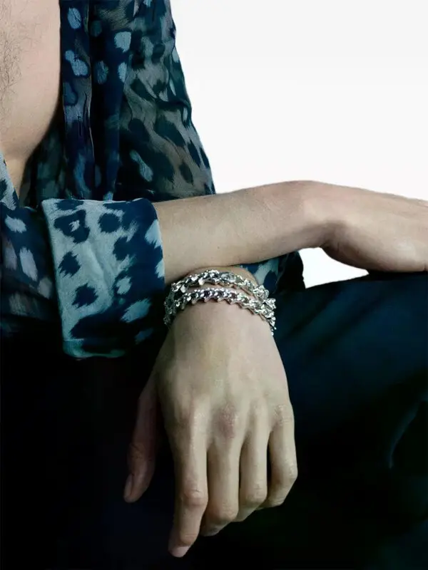 Emanuele Bicocchi Arabesque Sharp Chain Bracelet In Tone Bronze