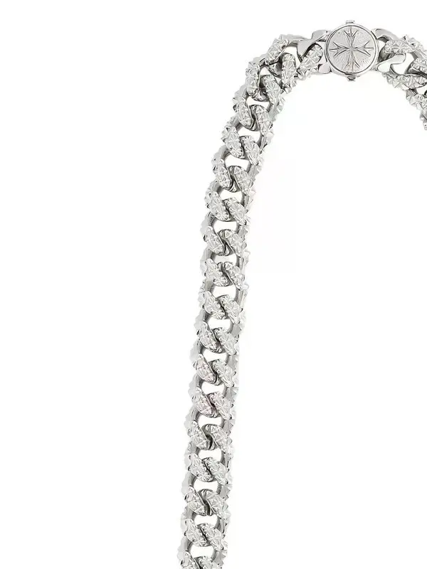 Emanuele Bicocchi Tone Studded Curb-chain Necklace