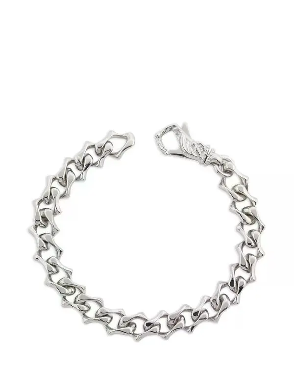 Emanuele Bicocchi Polished Sharp Chain Bracelet - Silver