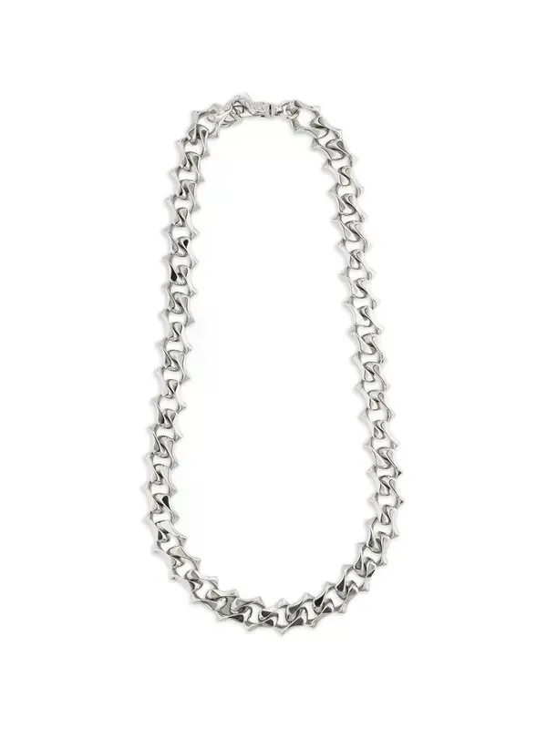 Emanuele Bicocchi Polished Sharp-link Chain Necklace - Silver