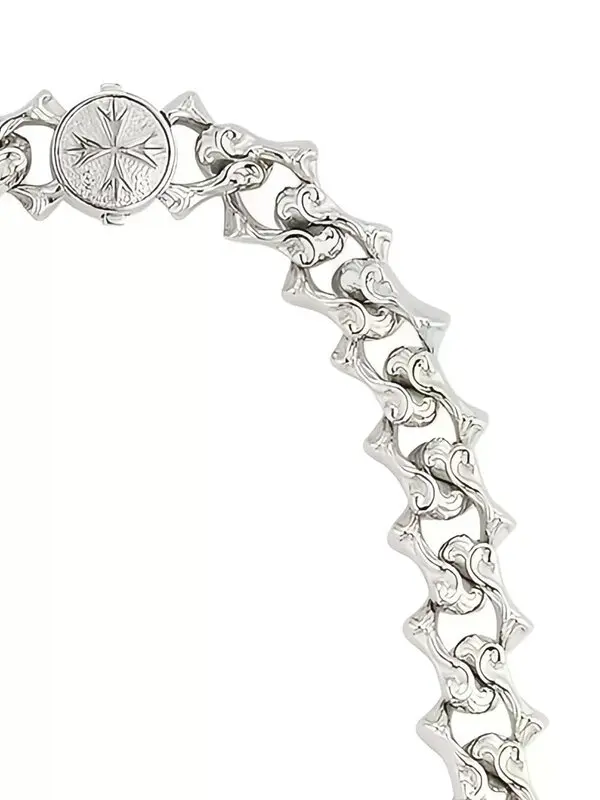 Emanuele Bicocchi Arabesque Sharp Chain Necklace - Silver