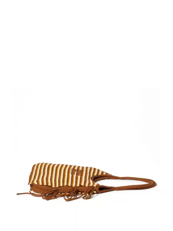Miu Miu Ivy Crochet Bag - Brown