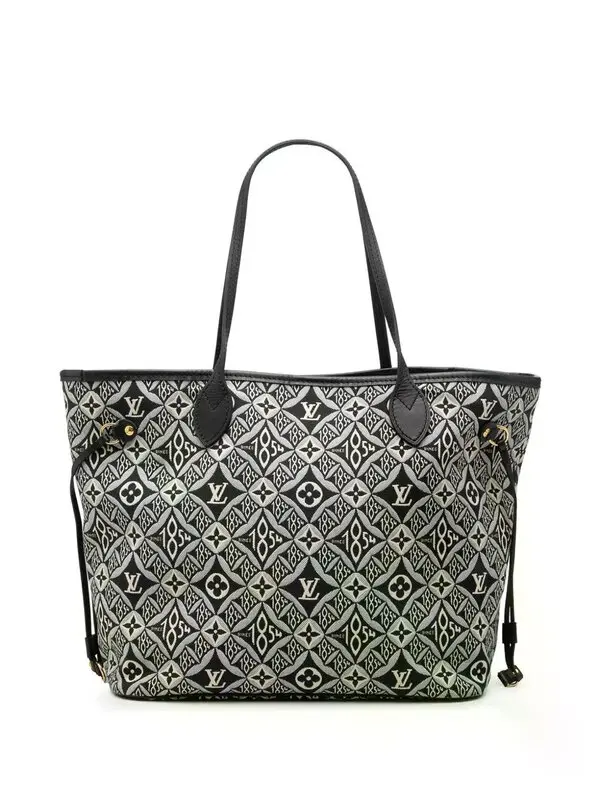 LOUIS VUITTON Monogram Jacquard Since 1854 Neverfull Mm Tote Bag - Black