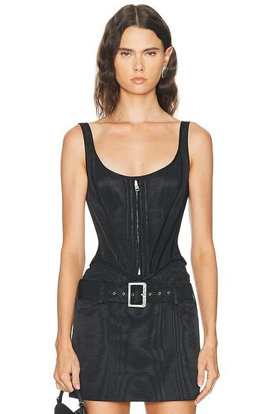 WIEDERHOEFT Corset Top - Black