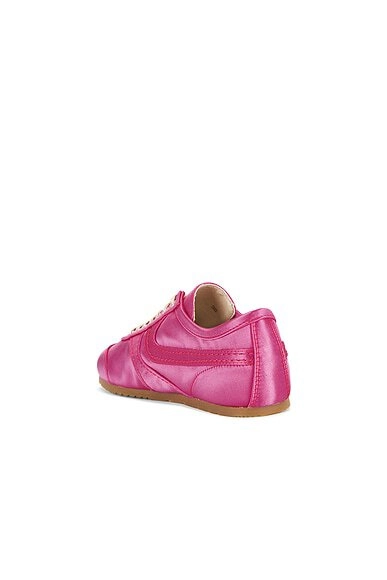 Dries Van Noten Satin Low Top Sneaker - Fuchsia