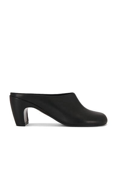 Dries Van Noten Sculptural Block Heel Mule - Black