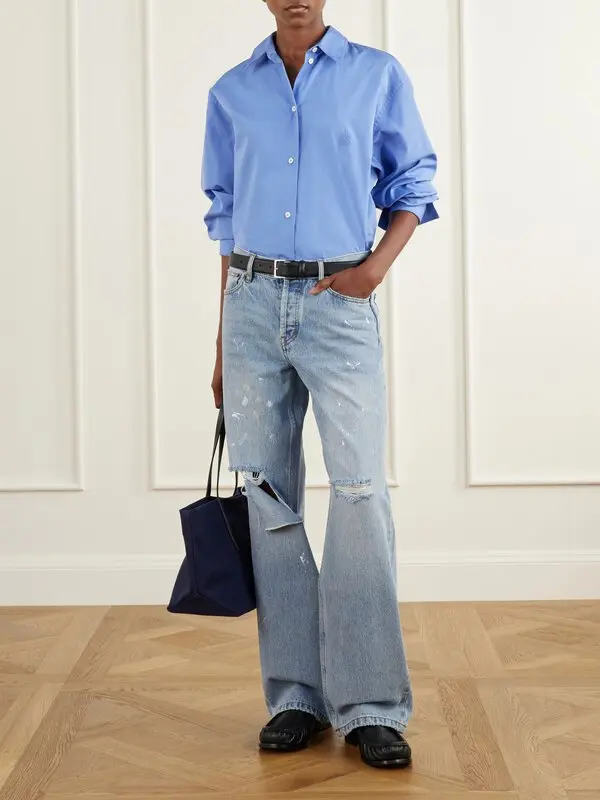 Still Here Painter Distressed Straight-leg Jeans