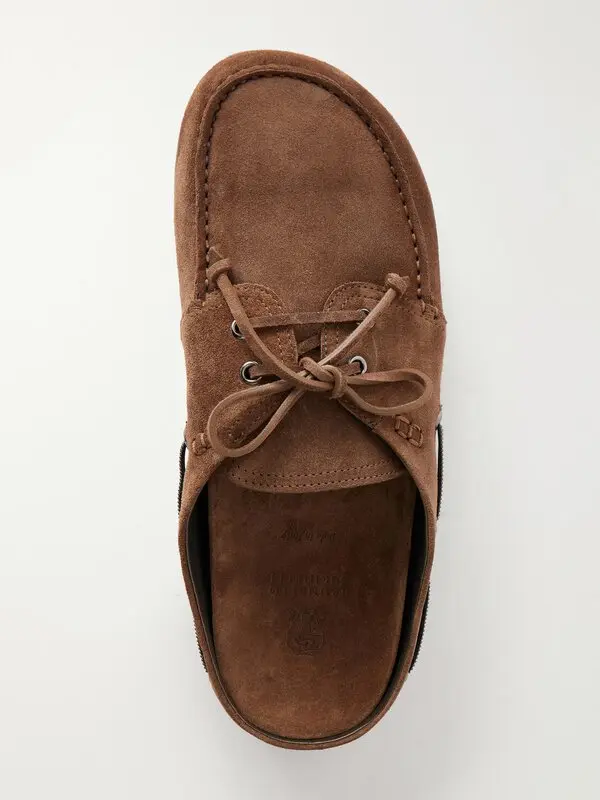 Brunello Cucinelli Suede Slip-on Moccasins