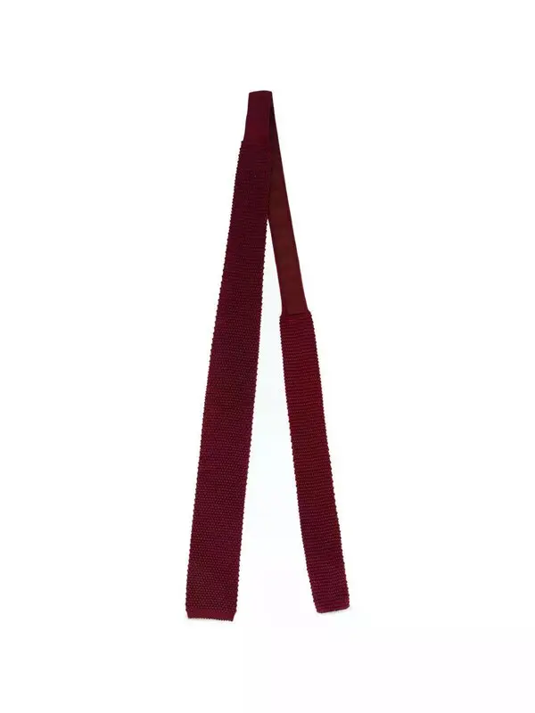 Brunello Cucinelli Knitted Silk Tie - Red