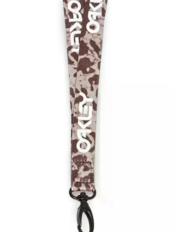 Oakley Logo Print Lanyard - Brown
