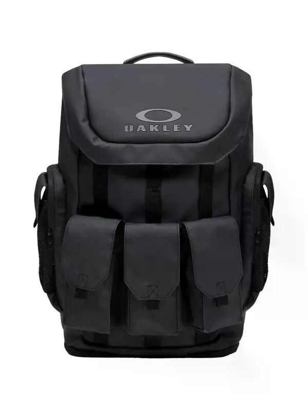 Oakley Multi-pocket Backpack With Logo Print - Black