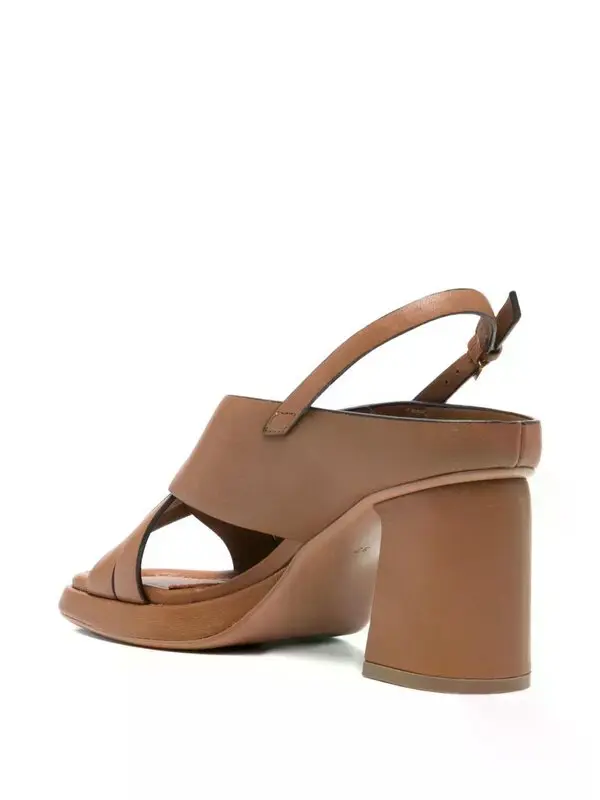 BRUNO PREMI Crossover Strap Slingback Sandals