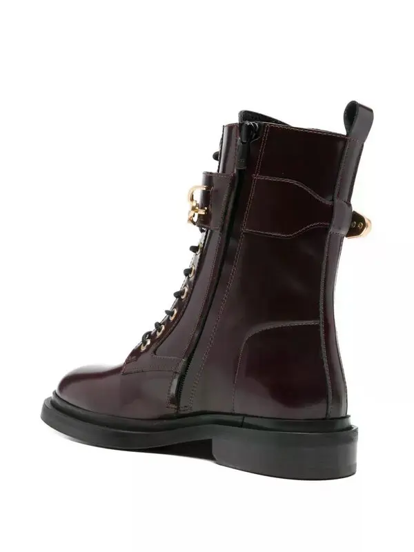 ADRIANNA FERETTI Chain-link Buckle-strap Boots