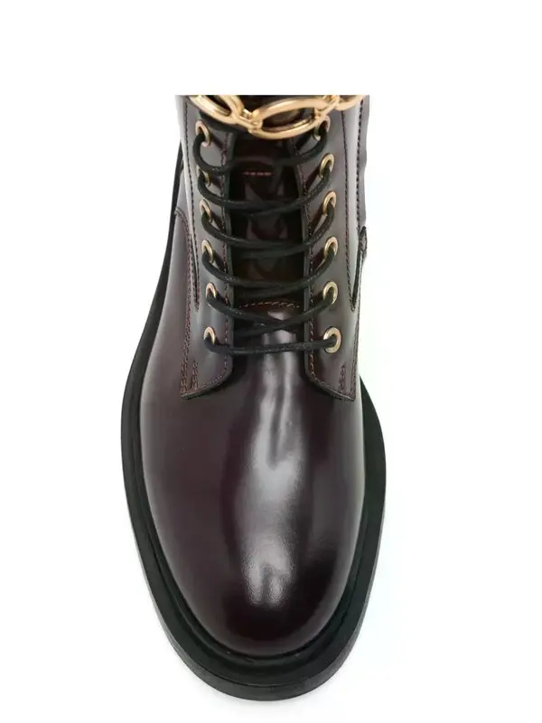 ADRIANNA FERETTI Chain-link Buckle-strap Boots