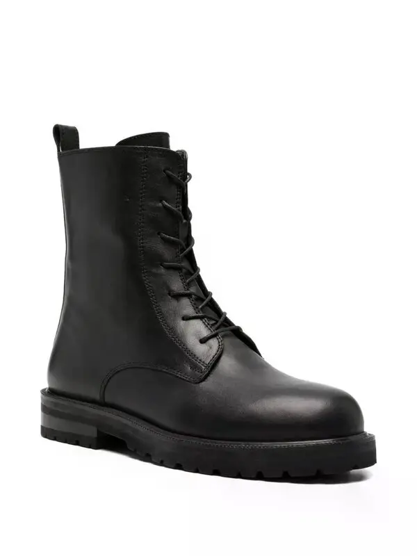 ADRIANNA FERETTI Leather Lace-up Boots