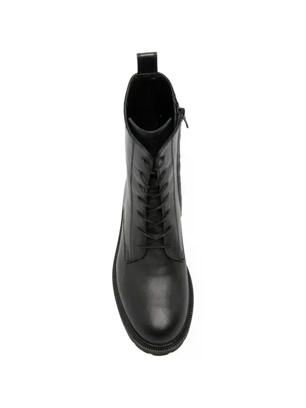 ADRIANNA FERETTI Leather Lace-up Boots
