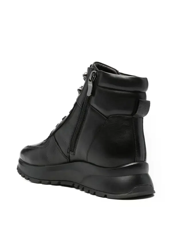 ADRIANNA FERETTI Lace-up Leather Boots