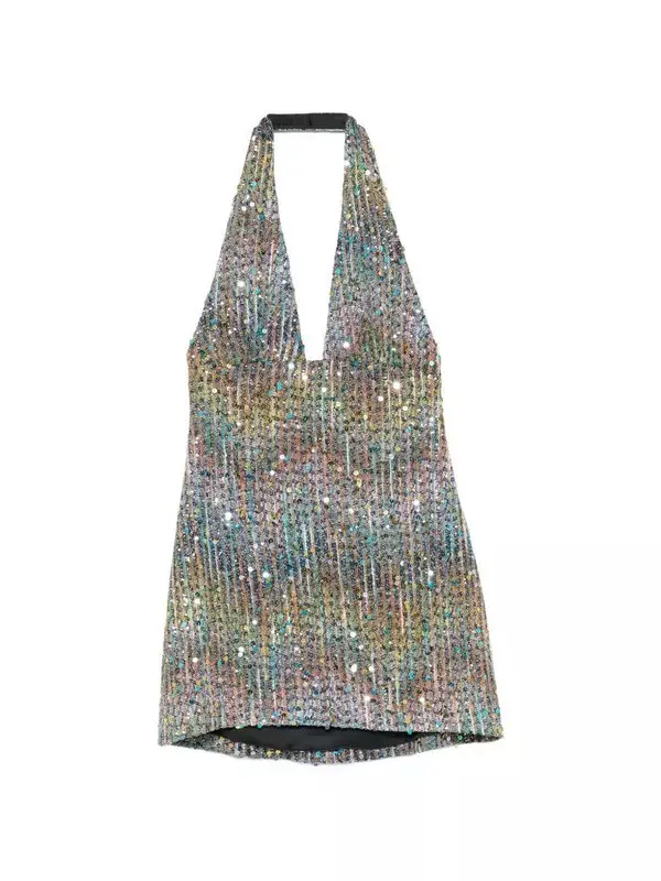 Missoni Sequin-embellished Halterneck Mini Dress