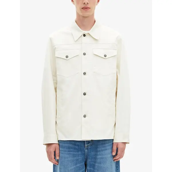 The Kooples Collared Button-down Stretch-cotton Shirt