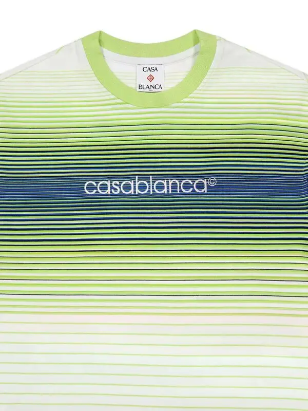 Casablanca Striped Long Sleeve Sweatshirt