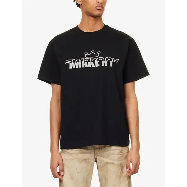 AWAKE NY Headcrack Logo-print Cotton T-shirt