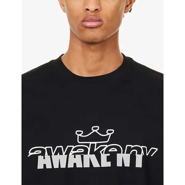 AWAKE NY Headcrack Logo-print Cotton T-shirt