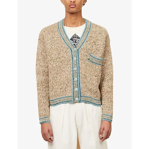 STORY MFG. Knitted Cotton Cardigan