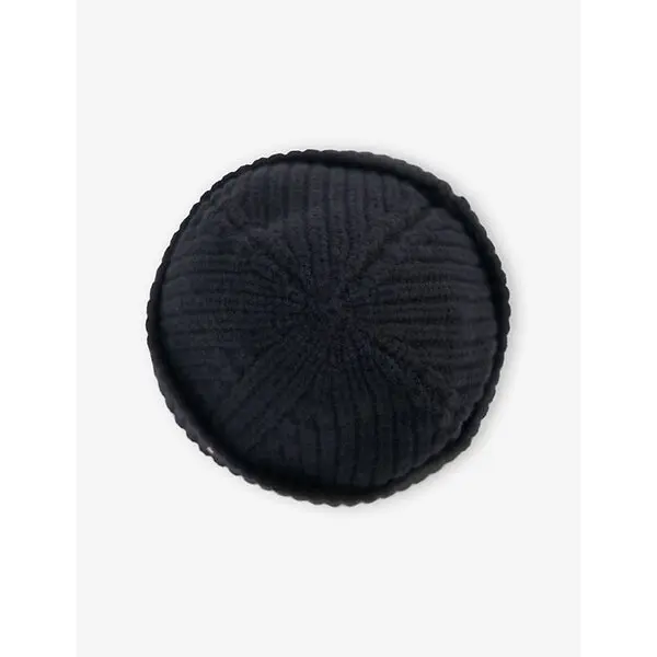 Maje Ribbed Wool And Cashmere Beanie Hat
