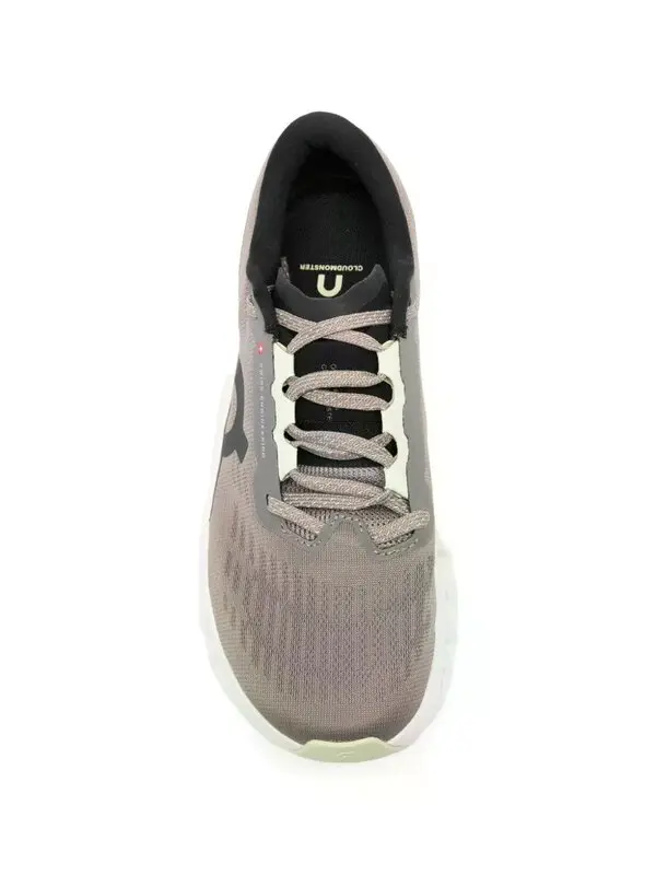 On Cloudmonster Logo-print Lace-up Sneakers - Grey