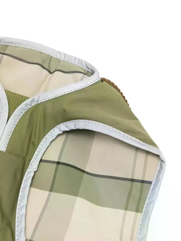 Barbour Corduroy Collar Tartan Lined Dog Coat