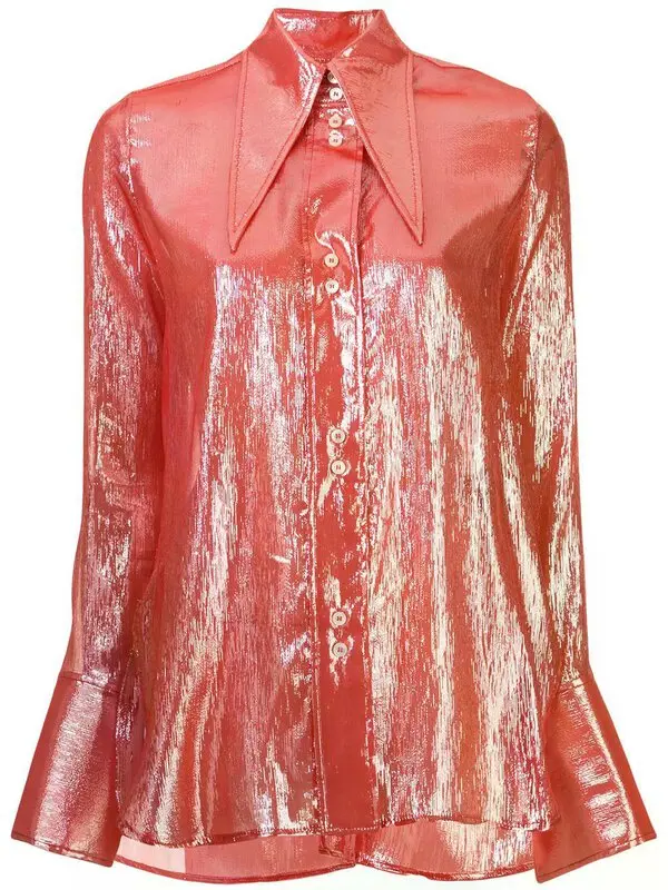 ELLERY Metallised Shirt - Red