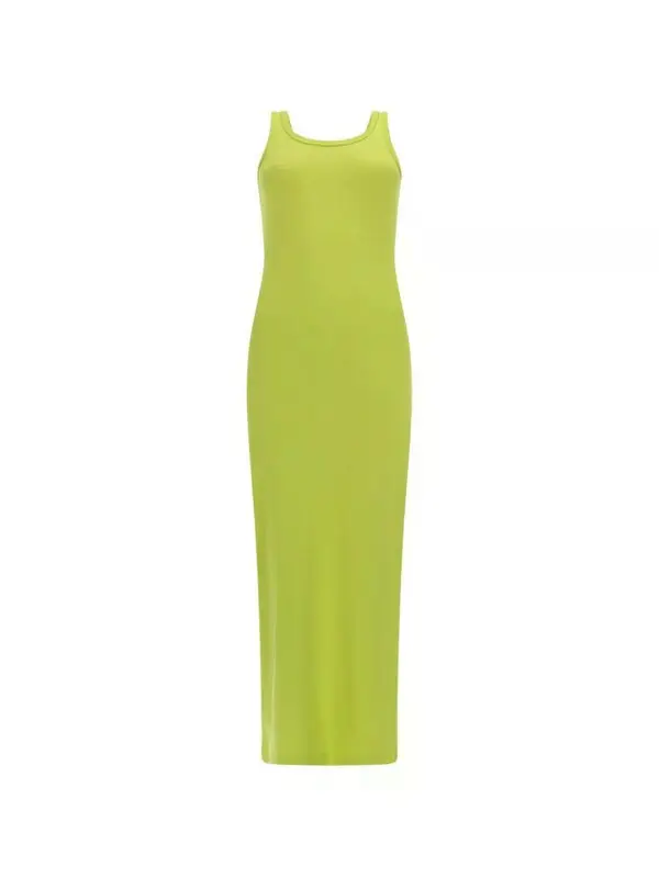 MSGM Ribbed Knit Sleeveless Dress