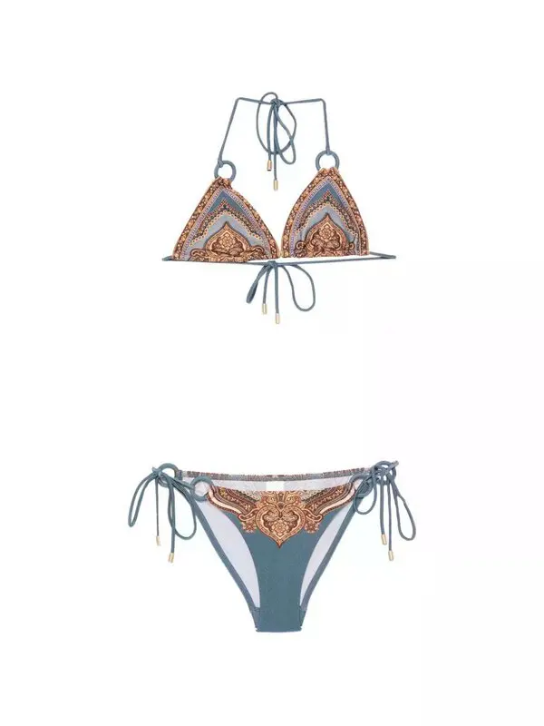 Zimmermann Mahon Ring Bikini - Blue