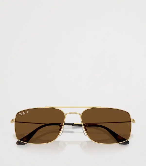 Ray-ban Square Explorer Sunglasses - Gold