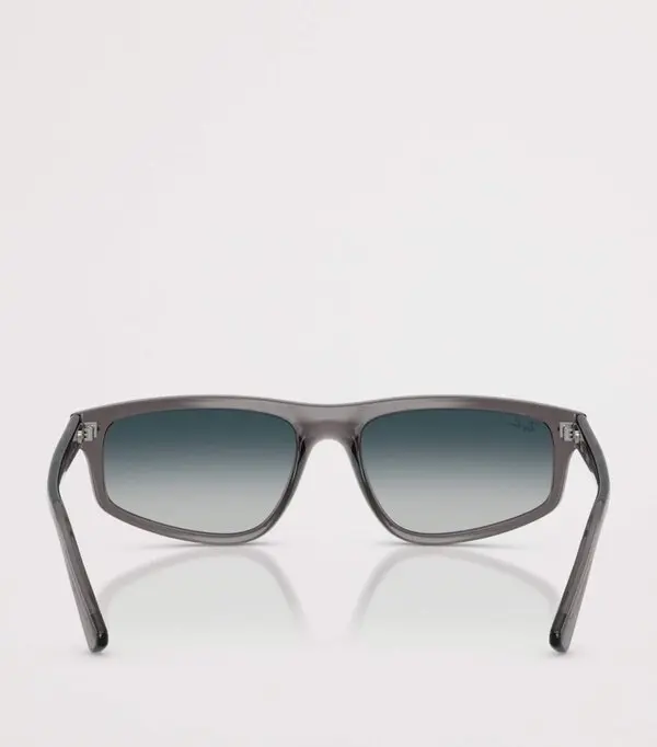 Ray-ban Rectangular Full Rim Sunglasses - Grey