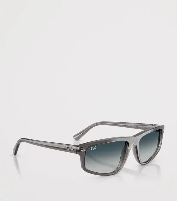Ray-ban Rectangular Full Rim Sunglasses - Grey