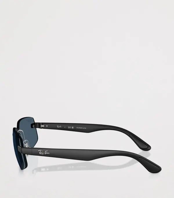 Ray-ban Rimless Rectangle Sunglasses - Black