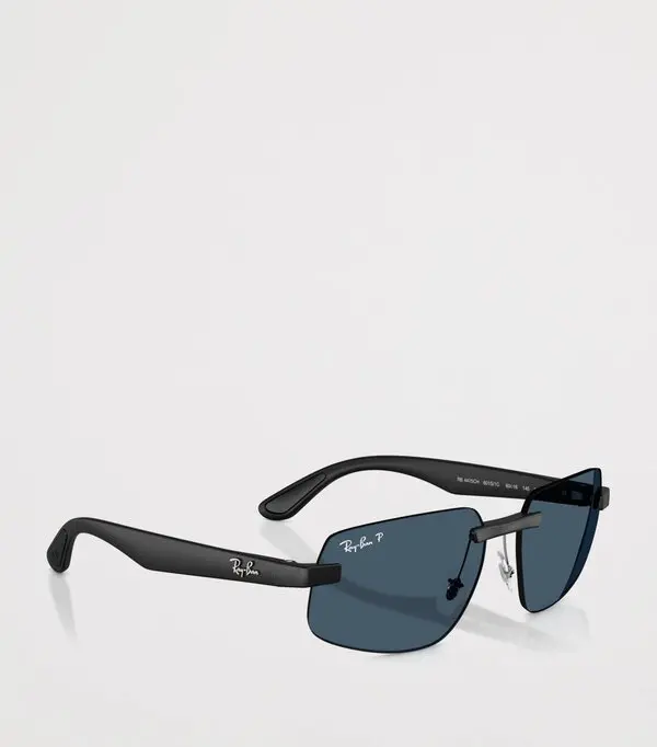 Ray-ban Rimless Rectangle Sunglasses - Black