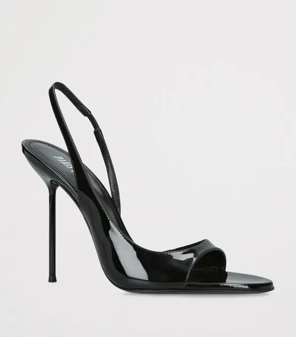 Paris Texas Patent Leather Lidia Slingback Sandals 105 - Black