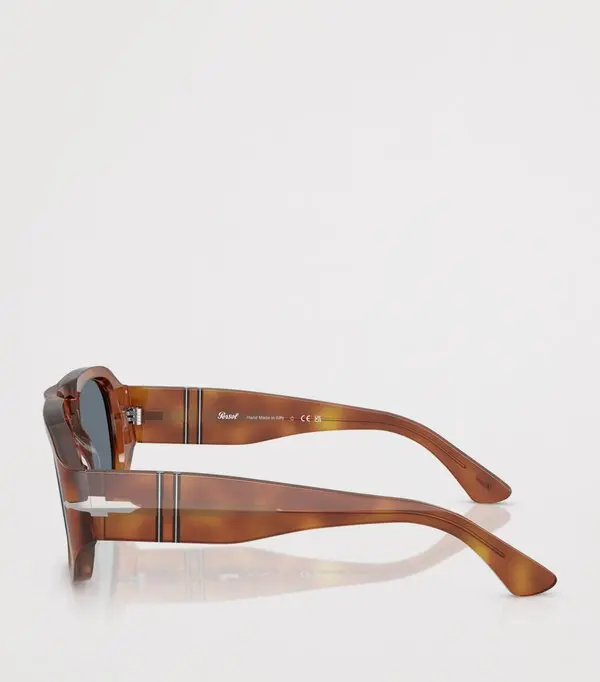 Persol Acetate Vincent Pilot Sunglasses - Blue