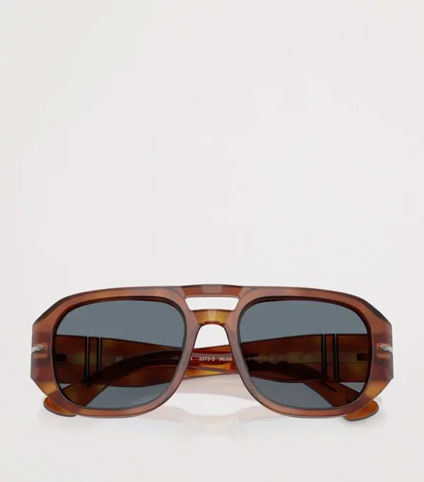 Persol Acetate Vincent Pilot Sunglasses - Blue