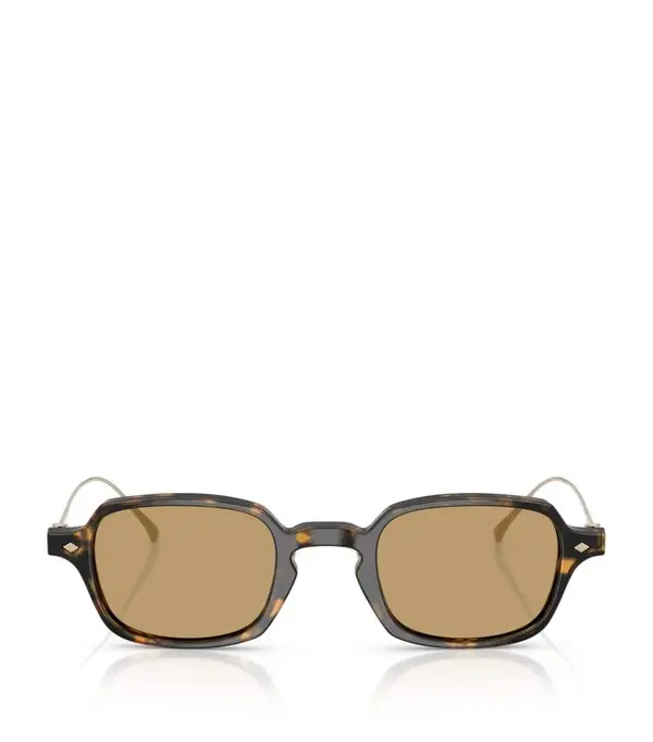 Giorgio Armani Tortoiseshell Rectangle Sunglasses