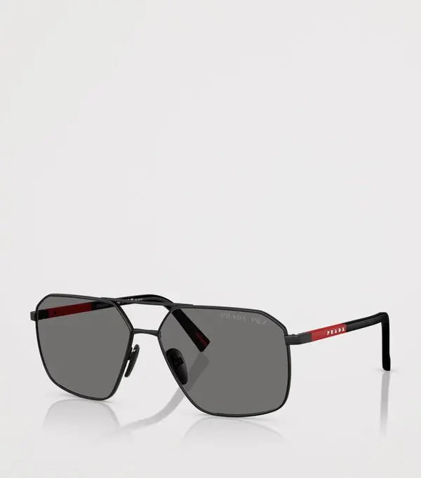 Prada Metal Aviator Sunglasses
