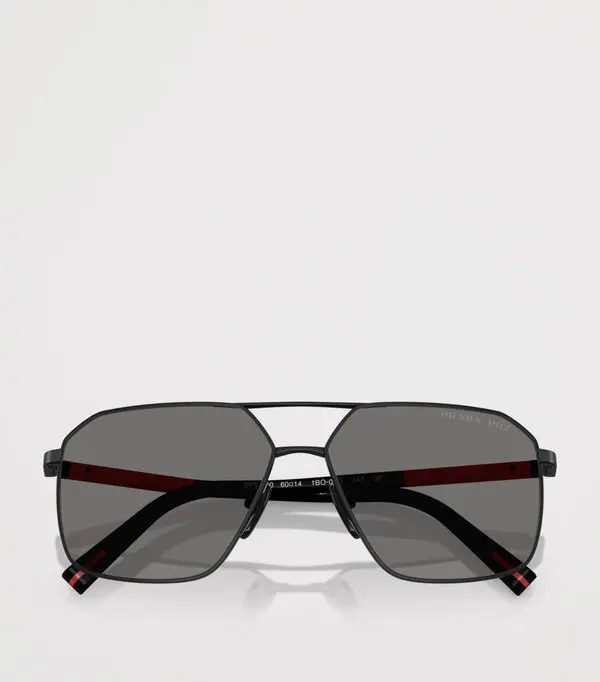 Prada Metal Aviator Sunglasses