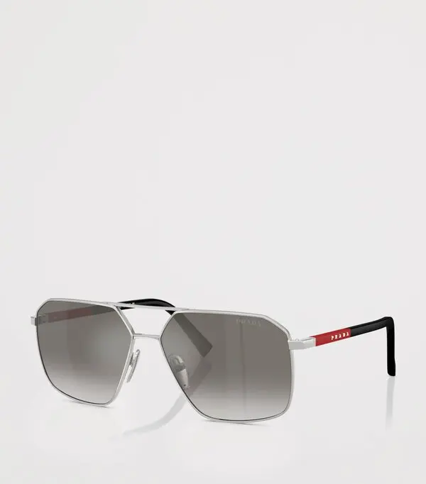 Prada Metal Aviator Sunglasses