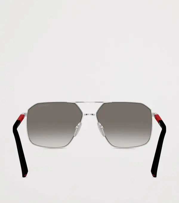 Prada Metal Aviator Sunglasses