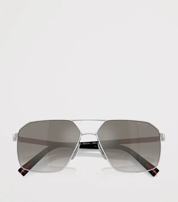Prada Metal Aviator Sunglasses